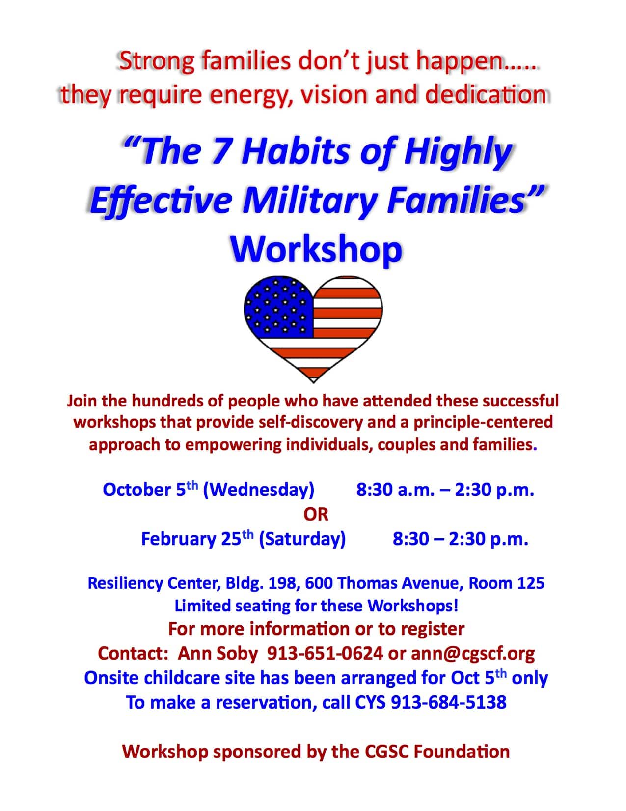 7 Habits of Highly Effective Military Families - a couples workshop ...