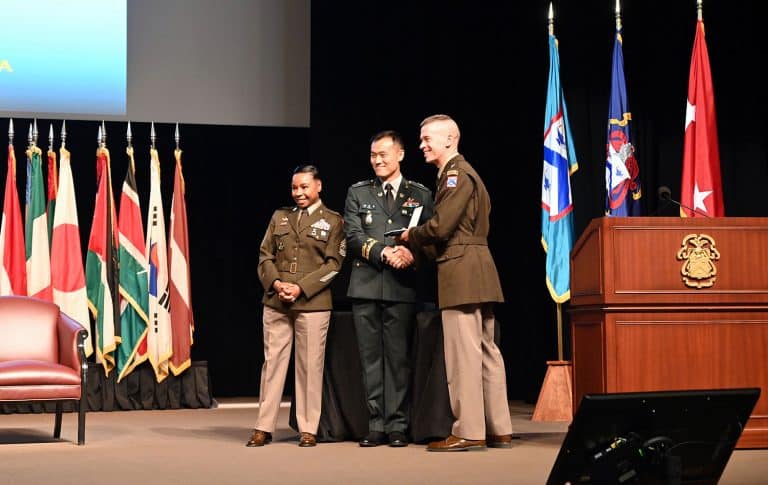 CGSOC Class of 2021 international officers receive badges - Command and ...